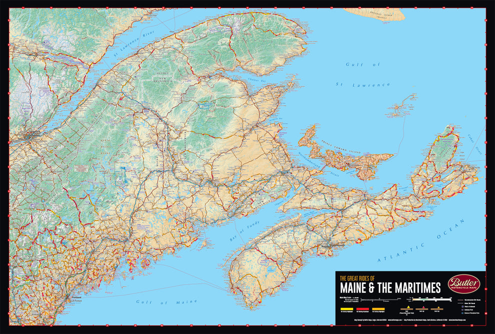 Maine & The Maritimes G1 Map – The Adventure Source